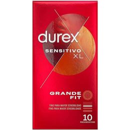 Durex Gef&uuml;hlsecht Extra Gro&szlig; Kondome XL Kondome f&uuml;r intensives Empfinden 10 Stk. | Gr.: onesize