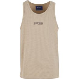 Tanktop PEQUS "PEQUS PEQUS Island Defender Tank Top", Herren, Gr. L, humus, 100% Baumwolle, bedruckt, slim fit, Tops Tanktop