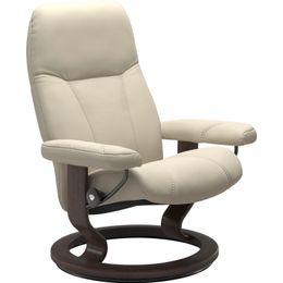 Relaxsessel stressless "Consul", beige (cream batick), B:85cm H:100cm T:77cm, Leder BATICK: BATICK ist ein leicht korrigiertes, durchgef&auml;rbtes und genarbtes M&ouml;belleder, bei dem die meisten Unebenheiten und Spuren in der Regel entfernt wurden.;Leder PALOMA: PALOMA ist ein durchgef&auml;rbtes Semianilin-M&ouml;belleder mit nat&uuml;rlicher Narbung.;ROHLEDER Stoff Q2 FARON: Ein fester zuverl&auml;ssiger Boucl&eacute; mit einem