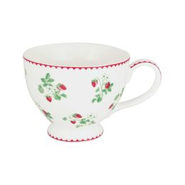 GreenGate Teetasse BERRY Wei&szlig; mit Erdbeeren | Gr.: onesize