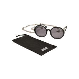 Sonnenbrille Urban Classics "Urban Classics Unisex Sunglasses Cannes with Chain", Damen, schwarz, Sonnenbrillen Sonnenbrille