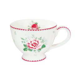 GreenGate Teetasse ALIVIA Wei&szlig; mit Blumen | Gr.: onesize