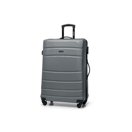 Wittchen Large suitcase and cosmetic case made of textured in Gray | Gr.: onesize