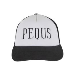 Trucker Cap PEQUS "PEQUS PEQUS PEQUS Logo Trucker Cap", Damen, Gr. onesize, schwarz, 100% Polyester, Caps