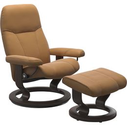 Relaxsessel stressless "Consul", braun (new caramel), B:85cm H:100cm T:77cm, Leder BATICK: BATICK ist ein leicht korrigiertes, durchgef&auml;rbtes und genarbtes M&ouml;belleder, bei dem die meisten Unebenheiten und Spuren in der Regel entfernt wurden.;Leder PALOMA: PALOMA ist ein durchgef&auml;rbtes Semianilin-M&ouml;belleder mit nat&uuml;rlicher Narbung.;ROHLEDER Stoff Q2 FARON: Ein fester zuverl&auml;ssiger Boucl&eacute; mit einem 