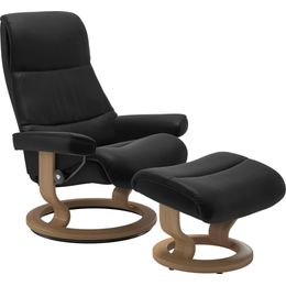 Relaxsessel stressless "View", schwarz (schwarz paloma), B:82cm H:108cm T:81cm, Leder BATICK: BATICK ist ein leicht korrigiertes, durchgef&auml;rbtes und genarbtes M&ouml;belleder, bei dem die meisten Unebenheiten und Spuren in der Regel entfernt wurden.;Leder PALOMA: PALOMA ist ein durchgef&auml;rbtes Semianilin-M&ouml;belleder mit nat&uuml;rlicher Narbung.;ROHLEDER Stoff Q2 FARON: Ein fester zuverl&auml;ssiger Boucl&eacute; mit ein