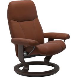 Relaxsessel stressless "Consul", braun (copper paloma), B:85cm H:100cm T:77cm, Leder BATICK: BATICK ist ein leicht korrigiertes, durchgef&auml;rbtes und genarbtes M&ouml;belleder, bei dem die meisten Unebenheiten und Spuren in der Regel entfernt wurden.;Leder PALOMA: PALOMA ist ein durchgef&auml;rbtes Semianilin-M&ouml;belleder mit nat&uuml;rlicher Narbung.;ROHLEDER Stoff Q2 FARON: Ein fester zuverl&auml;ssiger Boucl&eacute; mit eine