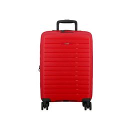 Jump Striper 4 Rollen Kabinentrolley 55 cm mit Dehnfalte in red | Gr.: onesize