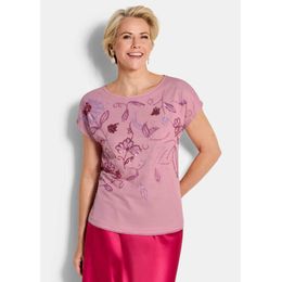 GOLDNER Blusenshirt mit Pailletten in ros&eacute; | Gr.: 40