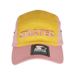 Fitted Cap STARTER Black Label "Starter Black Label Accessoires Fresh Jockey Cap", Gr. onesize, gelb, hibiskuspink, 100% Baumwolle, unifarben, Caps