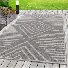 Teppich Ayyildiz Teppiche "ARUBA 4902", grau, B:80cm H:6mm L:250cm, Polypropylen, Teppiche, Teppich, Pflegeleicht, Modern, In- und Outdoor geeignet