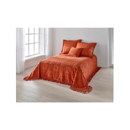 Heine Tagesdecke in terracotta | Gr.: 140-x-210-cm