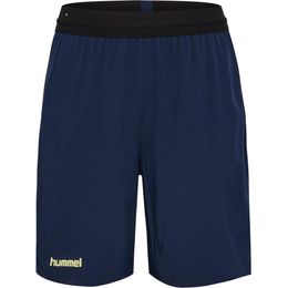 Hummel Verstellbare Taille Kurze Hose Hmlblaze Kinder in MARINE/SHADOW LIME | Gr.: 140