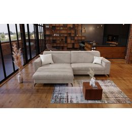 Sit & More Ecksofa SIT & MORE "Bolero L-Form", beige (creme), B:290cm H:88cm T:178cm, 95%Polyester 5%Polyamid, Sofas, Ecksofa