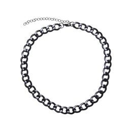 Edelstahlkette Urban Classics "Urban Classics Unisex Big Chain Necklace", schwarz, Halsketten, Damen, onesize, Eisen, Edelstahlkette
