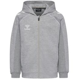 Hummel Rei&szlig;verschluss Kapuzenpullover Hmlmove Kinder in GREY MELANGE | Gr.: 164