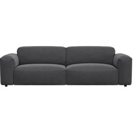 3-Sitzer FLEXLUX "Lucera Sofa, super bequem durch hochwertigen Sitzaufbau mit Kaltschaum", grau (dervit grau), B:252cm H:73cm T:102cm, 100% Polyester, Sofas, modern & anschmiegsam, Designsofa