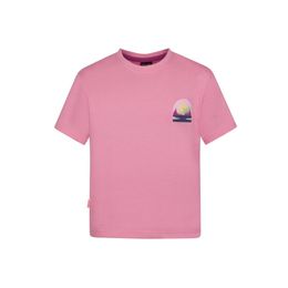 Trollkids T-Shirt Gryllefjord Panorama (GOTS) in candy pink/fresh berry | Gr.: 152