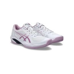 asics Tennisschuh SOLUTION SWIFT FF 2 CLAY in white/ube | Gr.: 10