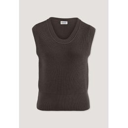 hessnatur Strick Top in kakao braun | Gr.: XL