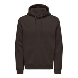 Only & Sons ONLY & SONS Kapuzenpullover in Mulch | Gr.: XXL