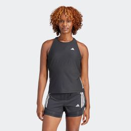 Lauftop adidas Performance "OWN THE RUN", Damen, Gr. L, schwarz, Obermaterial: 86% Polyester, 14% Elasthan, clean, Rundhals, Tops