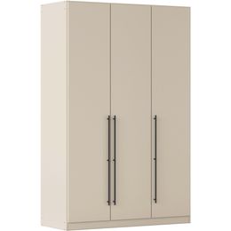 Kleiderschrank Rauch "Dreht&uuml;renschrank Schrank Garderobe W&auml;scheschrank Schlafzimmer AVOLA", beige (beige (champagner)), B:136cm H:229cm T:54cm, Holzwerkstoff, Schr&auml;nke, Kleiderschrank, mit hochwertigen Stangengriffen in Schwarz aus Metall MADE IN GERMANY, Topseller