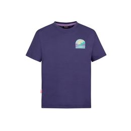 Trollkids T-Shirt Gryllefjord Panorama (GOTS) in violet blue | Gr.: 116