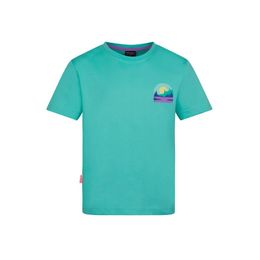 Trollkids T-Shirt Gryllefjord Panorama (GOTS) in aquamarine | Gr.: 98
