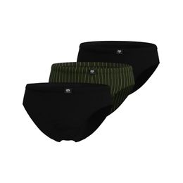 Ceceba Baumwolle, Single-Jersey Bio Slip 3er-Pack in gr&uuml;n/schwarz | Gr.: 12
