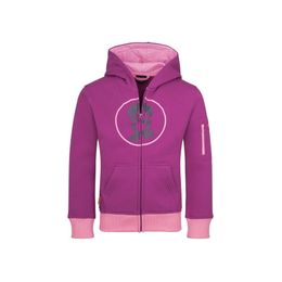 Trollkids Sweatjacke Sortland in fresh berry/graphite | Gr.: 152