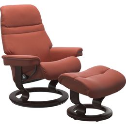 Relaxsessel stressless "Sunrise", braun (henna), B:88cm H:103cm T:78cm, Leder BATICK: BATICK ist ein leicht korrigiertes, durchgef&auml;rbtes und genarbtes M&ouml;belleder, bei dem die meisten Unebenheiten und Spuren in der Regel entfernt wurden.;Leder PALOMA: PALOMA ist ein durchgef&auml;rbtes Semianilin-M&ouml;belleder mit nat&uuml;rlicher Narbung.;ROHLEDER Stoff Q2 FARON: Ein fester zuverl&auml;ssiger Boucl&eacute; mit einem struk