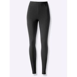 Sieh an! Leggings in schwarz + schwarz-bedruckt | Gr.: 52
