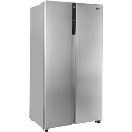 Beko Side-by-Side "GNO5324XPN", Energieeffizienz: C (A-G), edelstahl, look, B:91cm H:177cm T:67cm, K&uuml;hlschr&auml;nke, AeroFlow &ndash; f&uuml;r deutlich l&auml;nger frische Lebensmittel