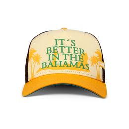 Trucker Cap COASTAL "Coastal HFT Bahamas", Herren, Gr. onesize, gelb, 60% Baumwolle, 40% Polyester, Caps