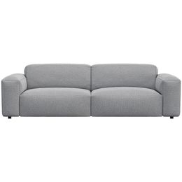 3-Sitzer FLEXLUX "Lucera Sofa, super bequem durch hochwertigen Sitzaufbau mit Kaltschaum", grau (sophisto grau), B:252cm H:73cm T:102cm, 100% Polyester, Sofas, modern & anschmiegsam, Designsofa
