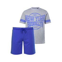 Men Plus Langer Schlafanzug in azurblau | Gr.: 3XL
