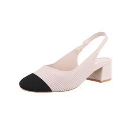 Ital-Design High Heel in Beige und Schwarz | Gr.: 38