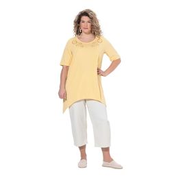 Ulla Popken Longshirt in zartes gelb | Gr.: 58-60
