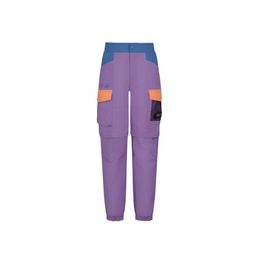 Trollkids Zipp-Off-Cargohose Lillesand in violet sorbet/graphite | Gr.: 110
