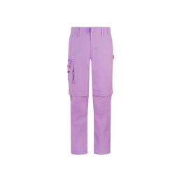 Trollkids Zipp-Off-Trekkinghose Slim Fit Oppland in violet sorbet/graphite | Gr.: 140