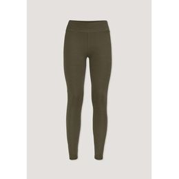 hessnatur Leggings in goldoliv | Gr.: XL