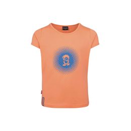 Trollkids Funktionsshirt Logo in coral haze/cornflower | Gr.: 128