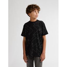 PETROL INDUSTRIES Allover-Print T-Shirt Luchador in Schwarz | Gr.: 128