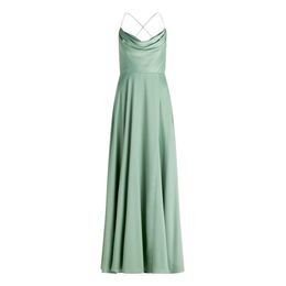 Vera Mont Abendkleid mit Wasserfallausschnitt in Foggy Green | Gr.: 42