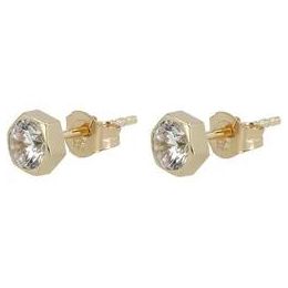 Adelia&acute;s Paar Ohrh&auml;nger ADELIA ́S "Damen Ohrringe &ndash; Ohrstecker aus 333 Gold mit Zirkonia", Damen, Gr. Damen, gold, Ohrringe, Perfekt als Geschenk zum einfach so
