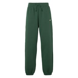 Nike Sportswear Hose 'Phoenix Fleece' Damen Gr&ouml;&szlig;e 34 dunkelgr&uuml;n / wei&szlig;