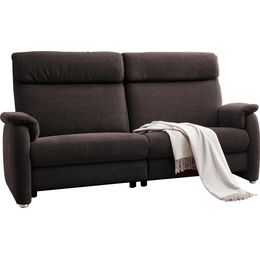 2-Sitzer Home Affaire "Turin", braun (mittelbraun), B:155cm H:107cm T:97cm, Sofas, mit motorischer Relaxfunktion, auch in Leder