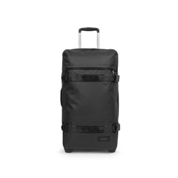 Weichgep&auml;ck-Trolley Eastpak "TRANSIT'R M", Kinder, Gr. B/H/T: 35,5cm x 67cm x 30cm 78 l, schwarz (tarp schwarz 2), Polyester, unifarben, Basic, Koffer, Reisegep&auml;ck Aufgabegep&auml;ck Reisekoffer mit TSA Schloss Reisetasche