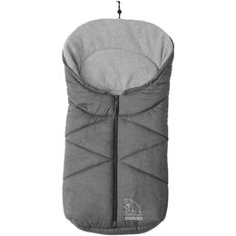 Fu&szlig;sack Heitmann Felle "Eisb&auml;rchen - Kleiner Winterfu&szlig;sack Fleece", Kinder, grau, Polyester, Fu&szlig;s&auml;cke Fu&szlig;sack, mit Fleecefutter, f&uuml;r Baby-Tragschalen, Kinderwagen u.v.m